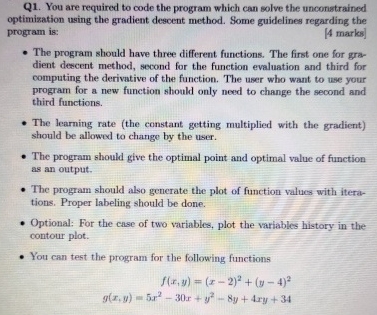 Solved Q1. ﻿You are required to code the program which can | Chegg.com