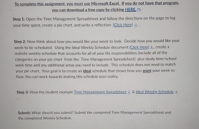 Solved To complete this assignment. you must use Microsoft | Chegg.com