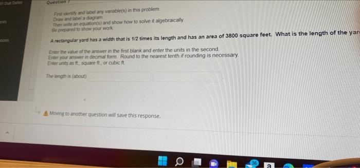 Solved Question 7 First identity and label any variable(s) | Chegg.com