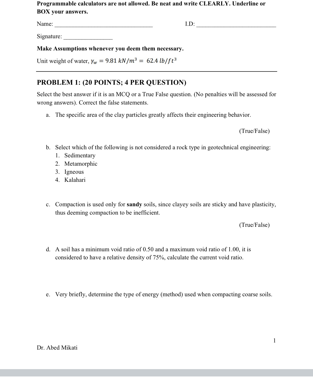 Solved Programmable calculators are not allowed. Be neat and | Chegg.com