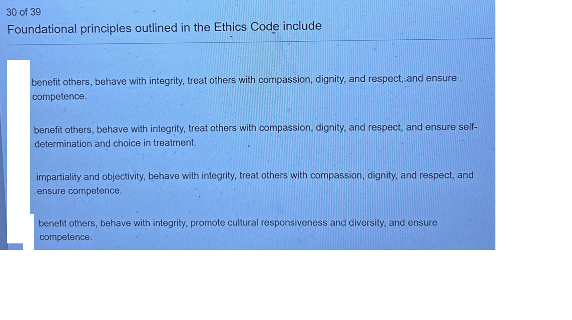 Solved 30 ﻿of 39Foundational principles outlined in the | Chegg.com