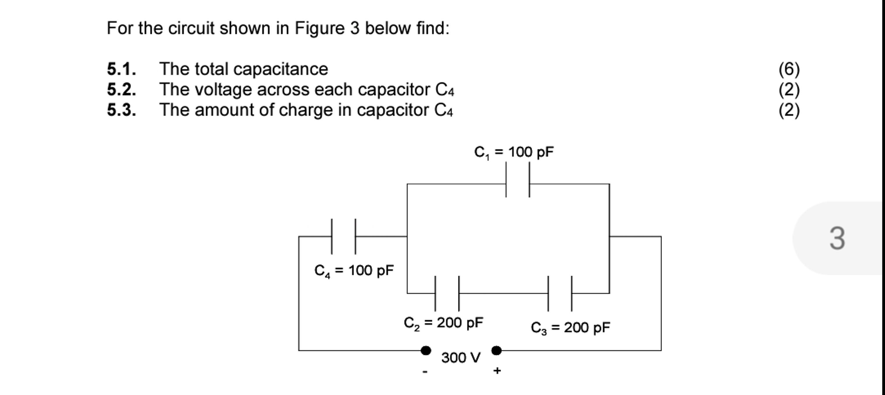 Solved For the circuit shown in Figure 3 ﻿below find:5.1. | Chegg.com