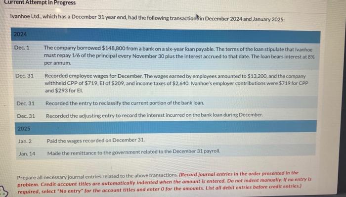Solved Ivanhoe Ltd., which has a December 31 year end, had | Chegg.com