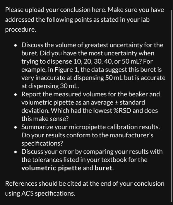 Please upload your conclusion here. Make sure you | Chegg.com
