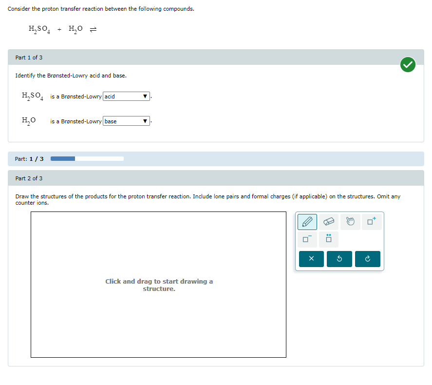 Solved Consider the proton transfer reaction between the | Chegg.com