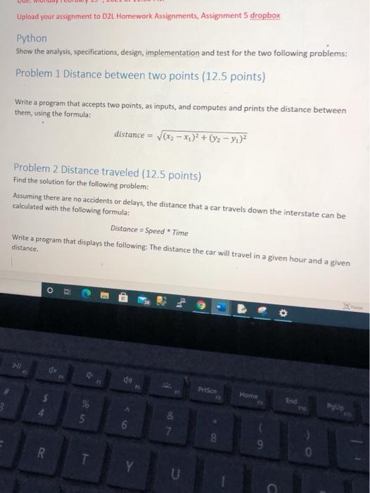 Solved Upload your assignment to D2L Homework Assignments, | Chegg.com