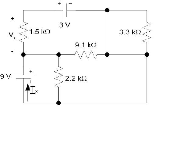 Solved Find the voltage Vx and the current Ix. | Chegg.com