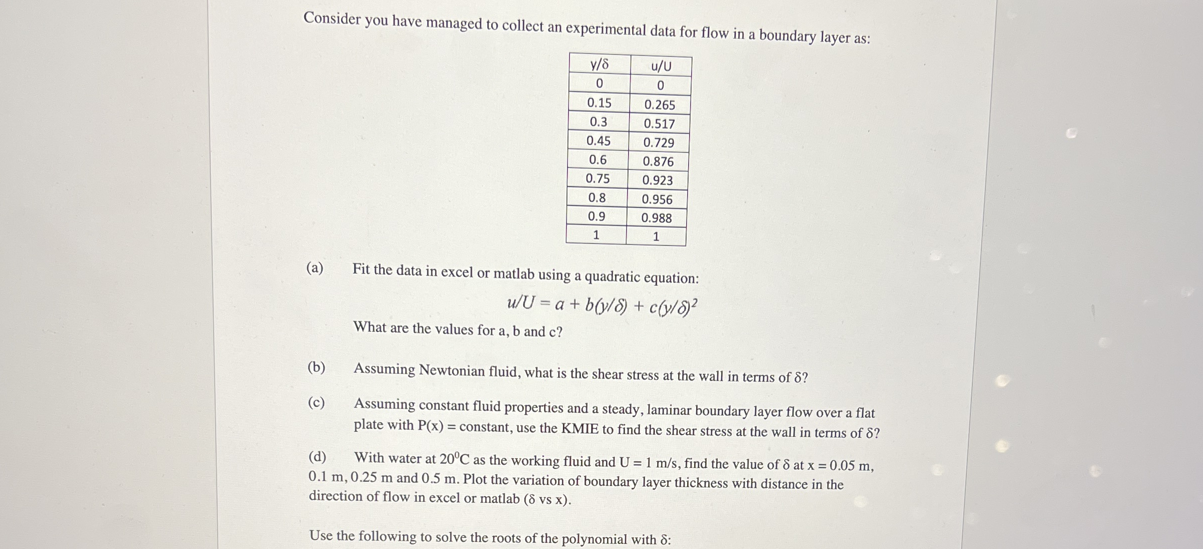 Solved Consider you have managed to collect an experimental | Chegg.com