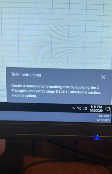 Solved Task InstructionsCreate a conditional formatting rule | Chegg.com