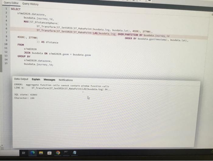 Solved I'm using postgresql to find out which journey | Chegg.com