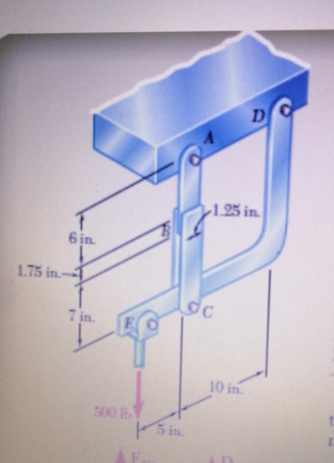 Solved SAMPLE PROBLEM 1.1 In the hanger shown, the upper | Chegg.com