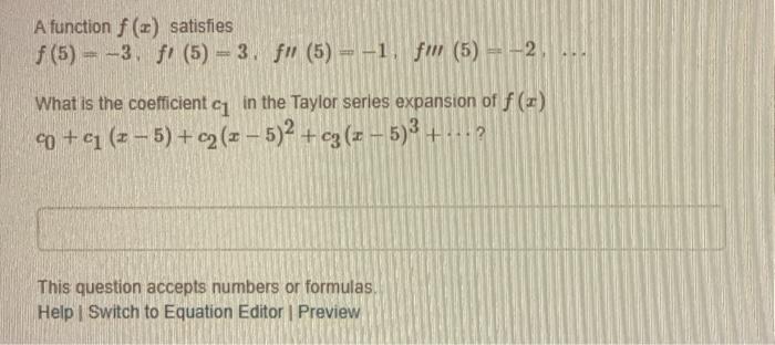 Solved A function f(x) satisfies | Chegg.com