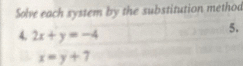 Solved Solve each system by the substitution | Chegg.com