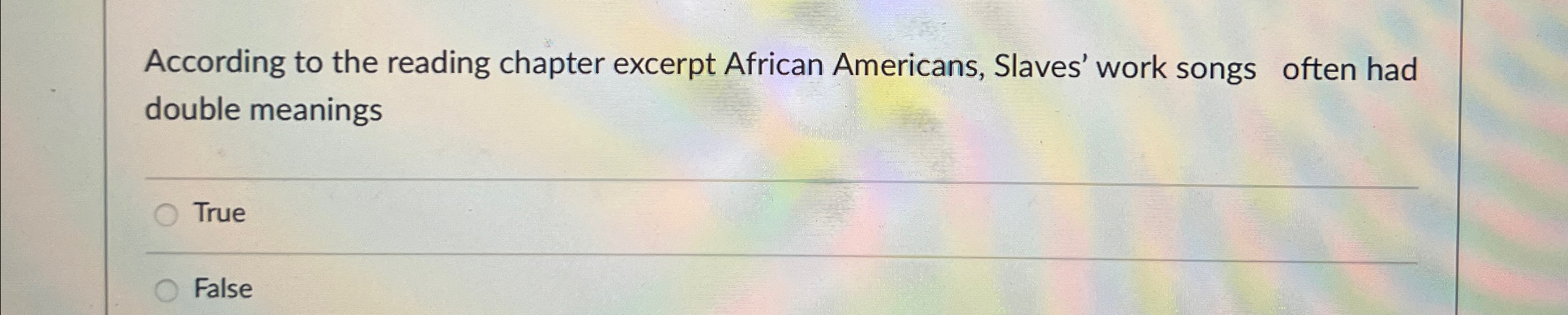 Solved According to the reading chapter excerpt African | Chegg.com