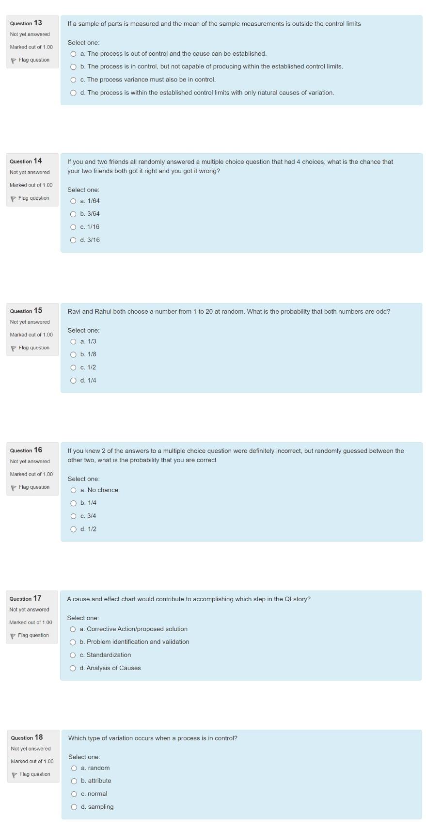 Solved If a sample of parts is measured and the mean of the | Chegg.com