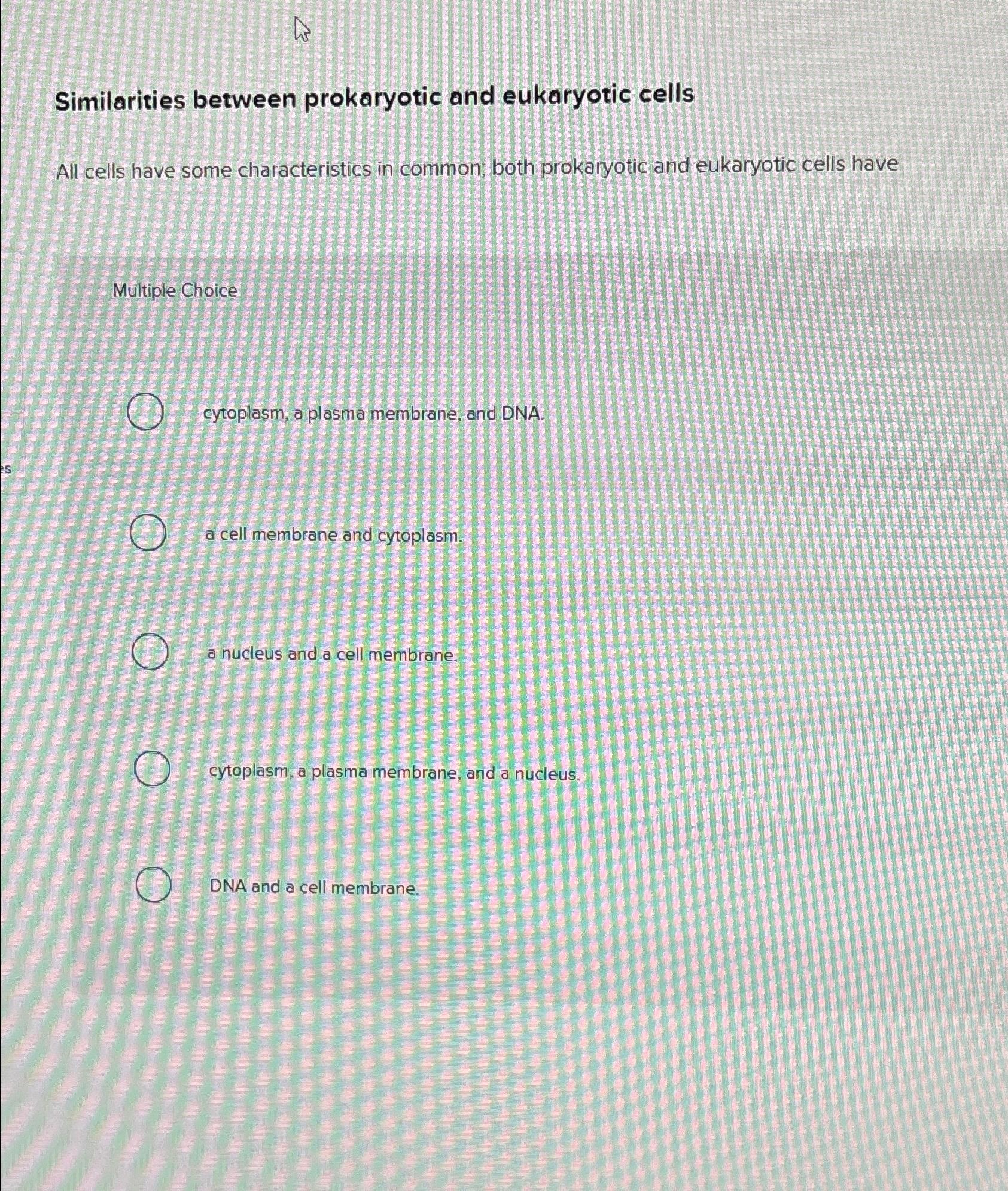 Solved Similarities between prokaryotic and eukaryotic | Chegg.com
