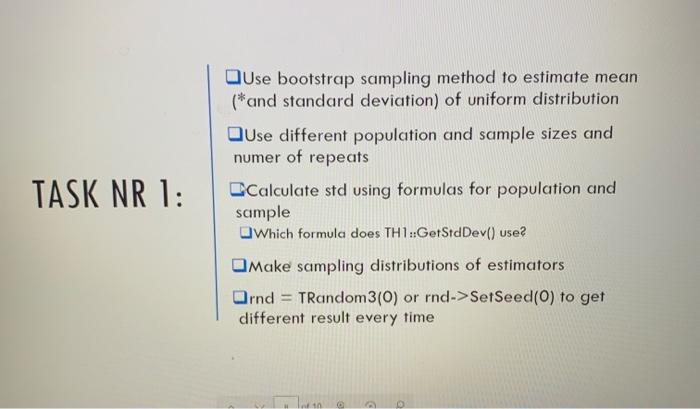 Solved Use TRandom::Uniform() to create uniform distribution | Chegg.com