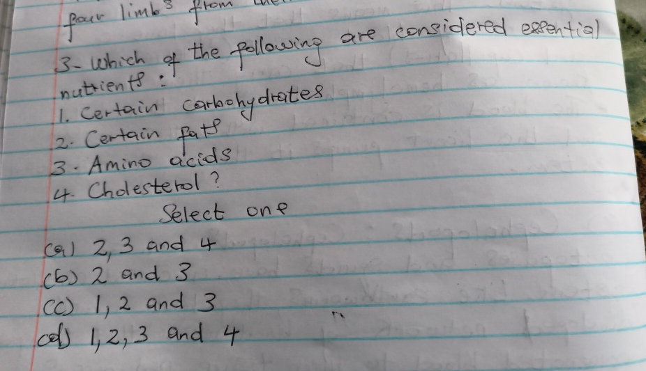 Solved Which of the following are considered expential | Chegg.com