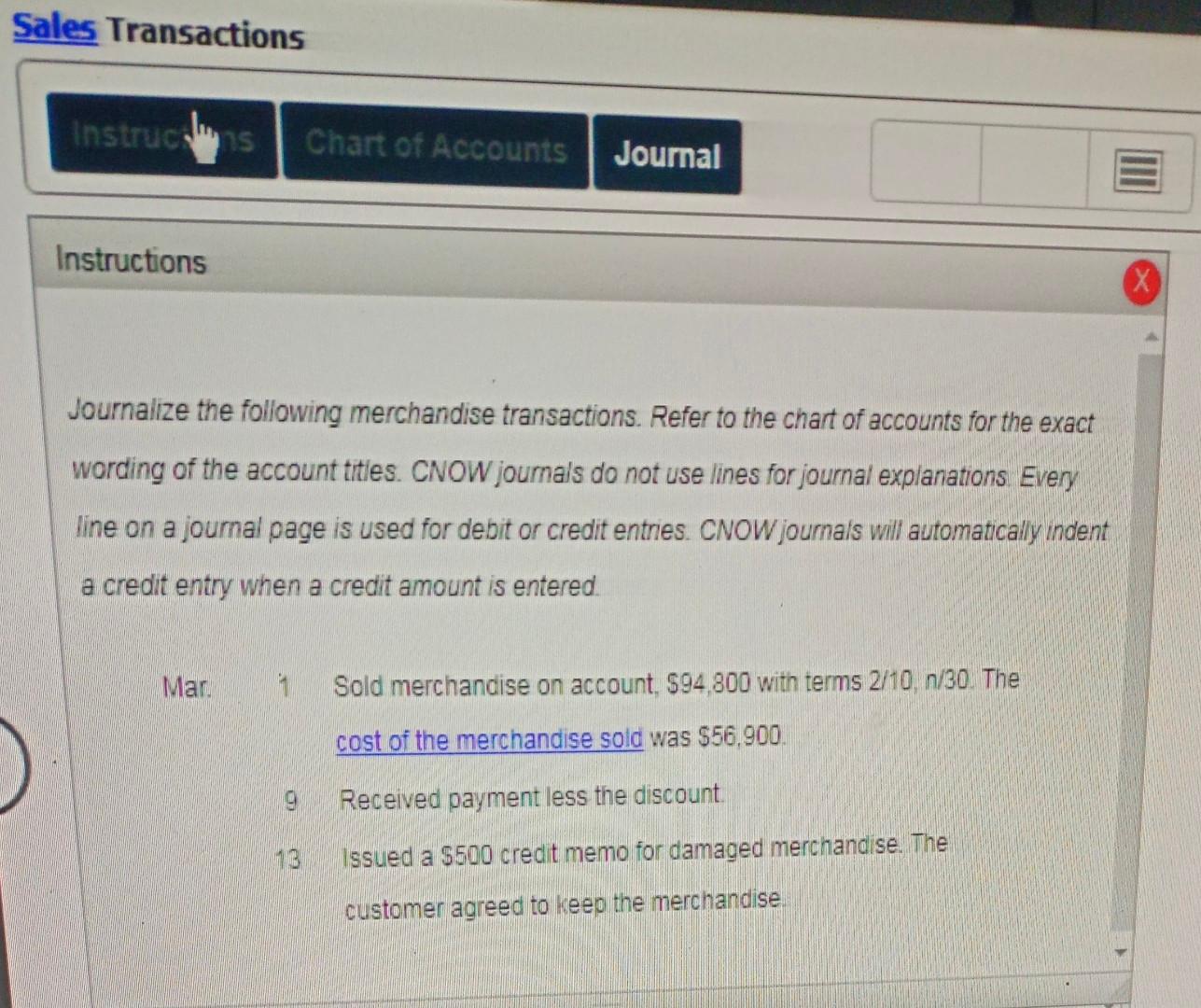 Solved Journalize the following merchandise transactions. | Chegg.com