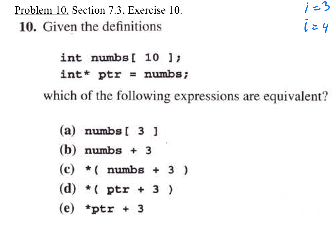 Solved Problem 10. ﻿Section 7.3, ﻿Exercise 10.i=3Given the | Chegg.com