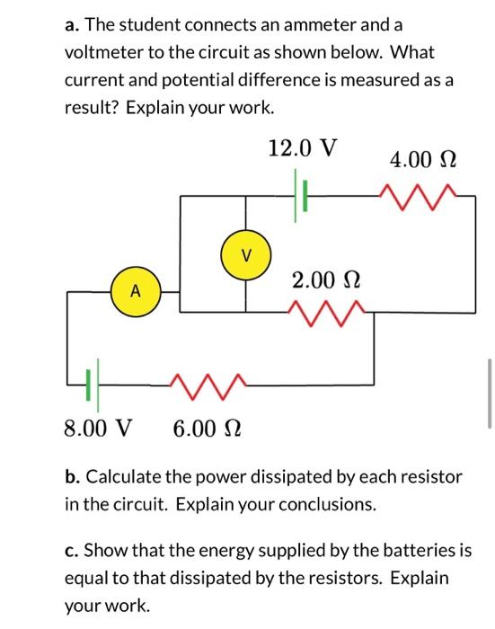 Solved 3. Measuring Current and Potential Difference in a | Chegg.com