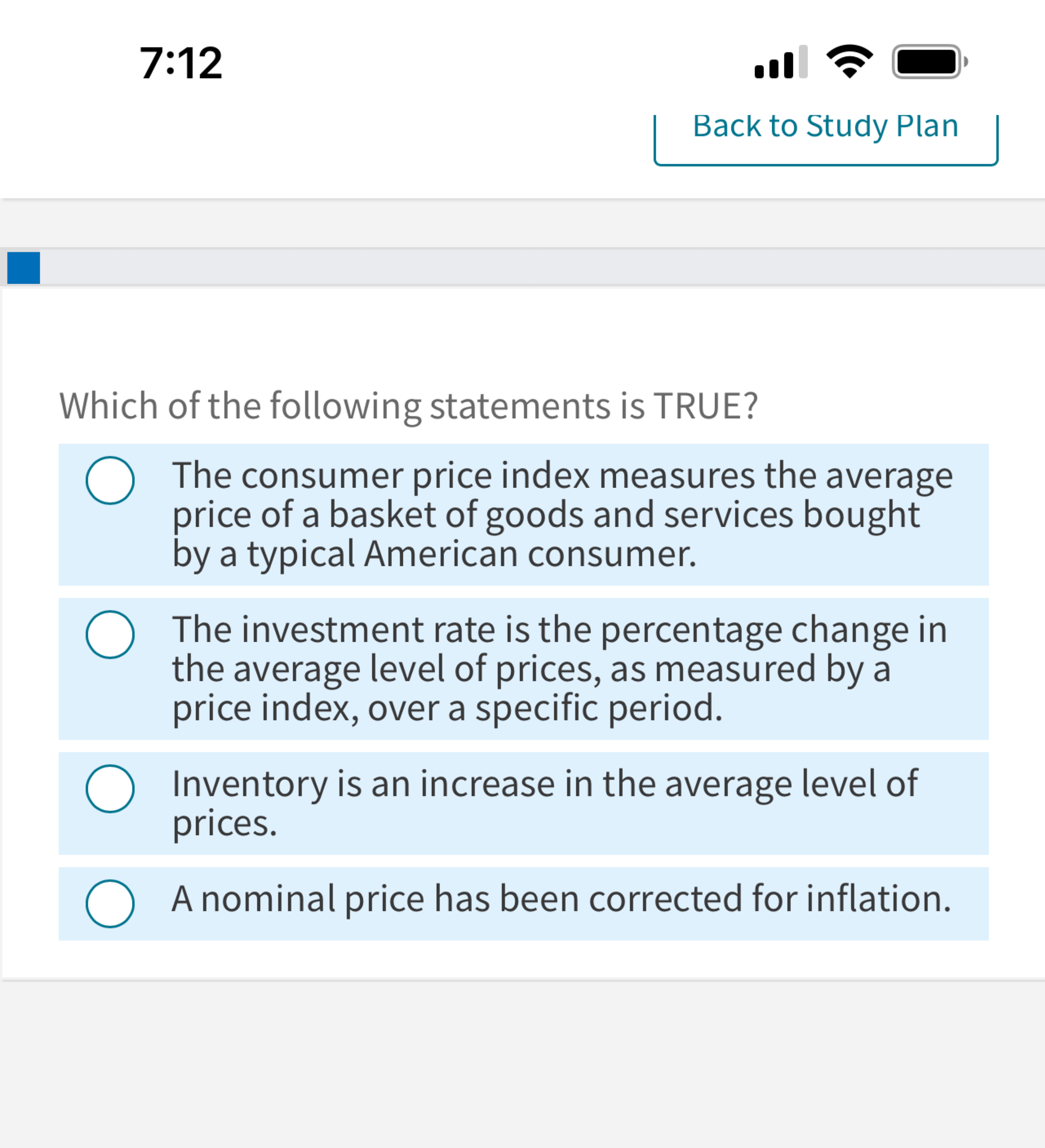 Solved Which of the following statements is TRUE?The | Chegg.com