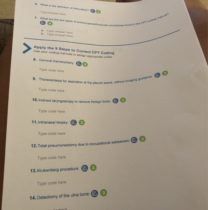 Solved 6. What is the definition of dislocation? Type answer | Chegg.com