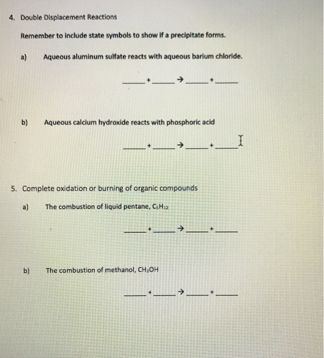 Solved Section C Write balanced chemical equations for each | Chegg.com