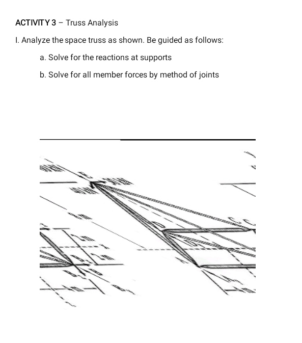 ACTIVITY 3 - ﻿Truss AnalysisI. Analyze the space | Chegg.com