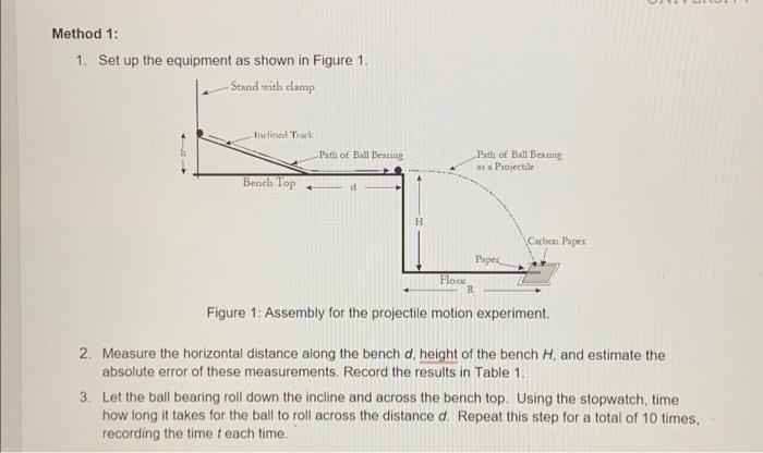 Solved Aim: To explore the kinematics of projectile motion. | Chegg.com
