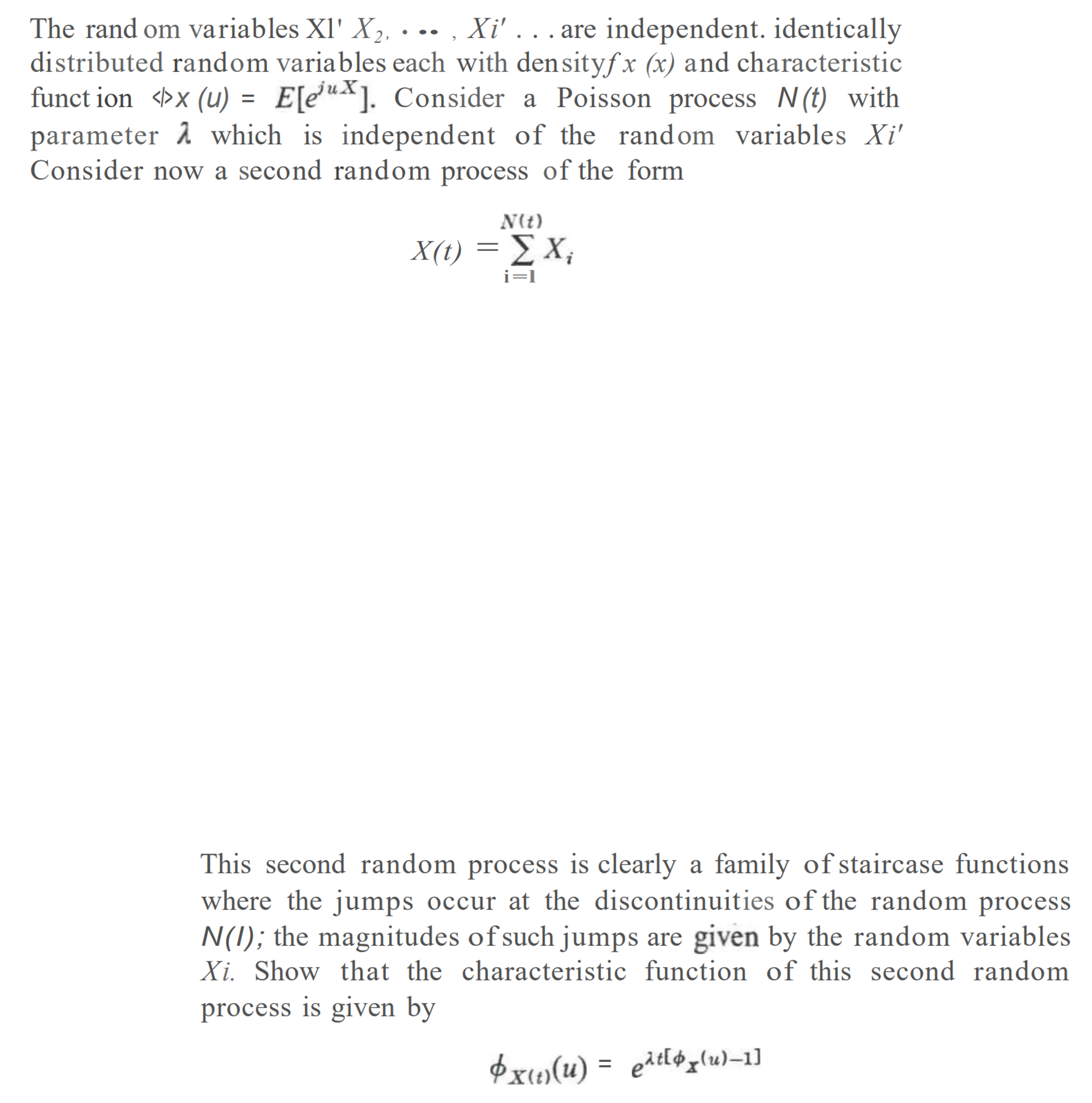 Solved The rand om variables X1, ﻿X2, ... ﻿Xi, ... ﻿are | Chegg.com