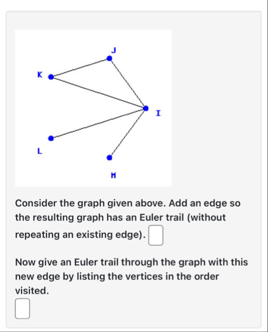 Solved Consider the graph given above. Add an edge so the | Chegg.com