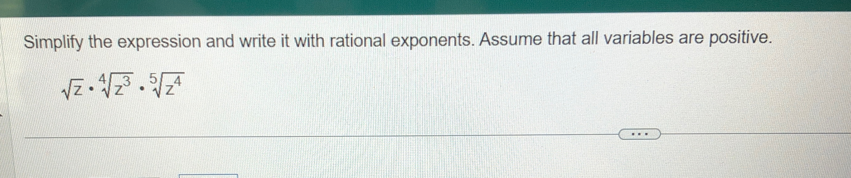 Solved Simplify the expression and write it with rational | Chegg.com