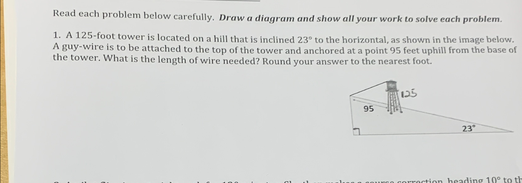 Solved Read each problem below carefully. Draw a diagram and | Chegg.com