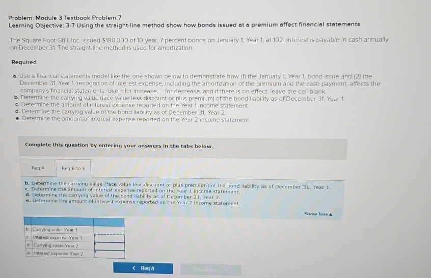 Solved Problem: Module 3 ﻿Textbook Problem 7Learning | Chegg.com