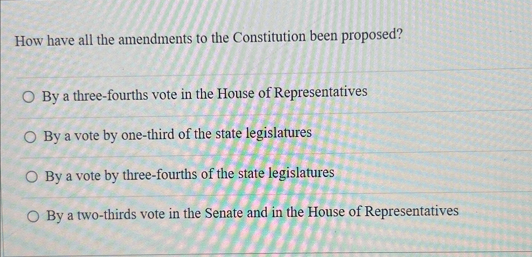 Solved How have all the amendments to the Constitution been | Chegg.com