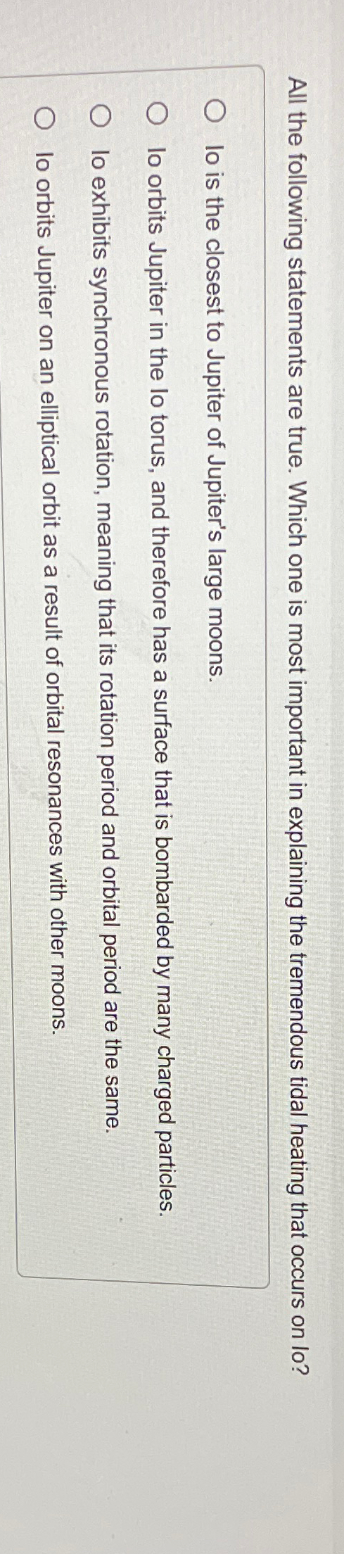 Solved All the following statements are true. Which one is | Chegg.com