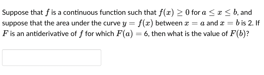 Solved Suppose that f ﻿is a continuous function such that | Chegg.com