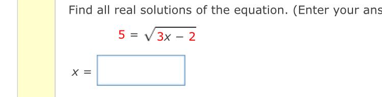 Solved Find all real solutions of the equation. (Enter your | Chegg.com