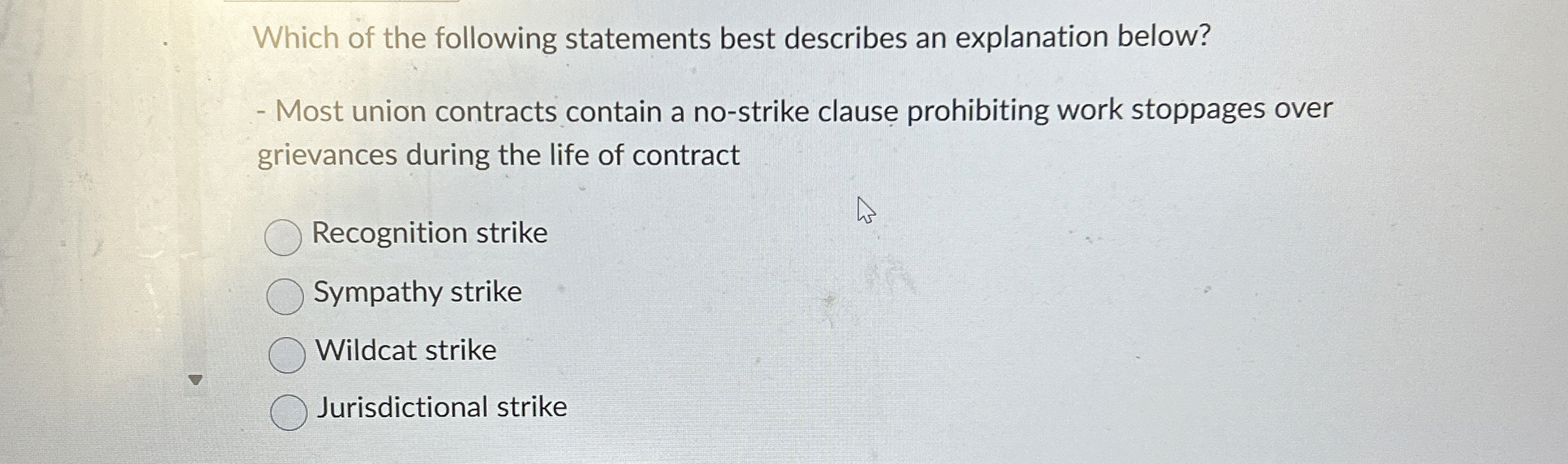 Solved Which of the following statements best describes an | Chegg.com