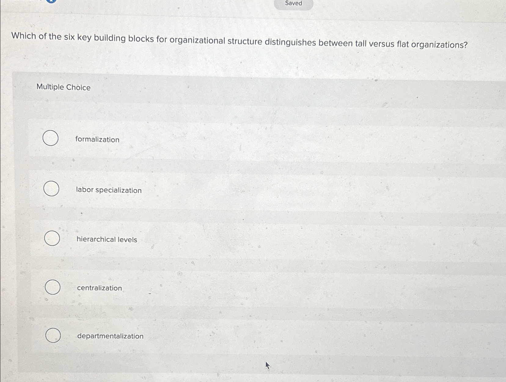 Solved SavedWhich of the six key building blocks for | Chegg.com