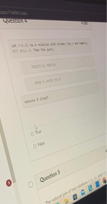 Solved If the attribute K of a relation is a foreign key, | Chegg.com