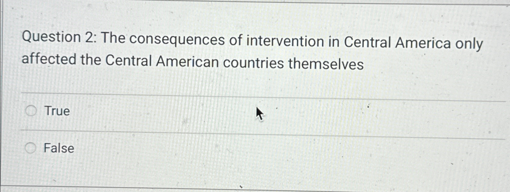 Solved Question 2: The consequences of intervention in | Chegg.com