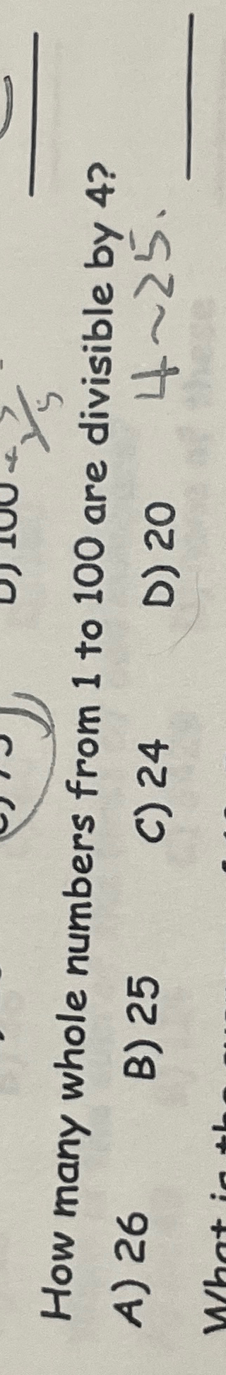 Solved How many whole numbers from 1 ﻿to 100 ﻿are divisible | Chegg.com