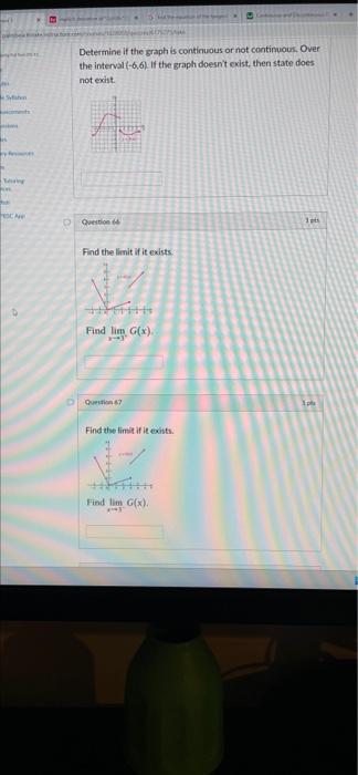 Solved Determine if the graph is continuous or not | Chegg.com