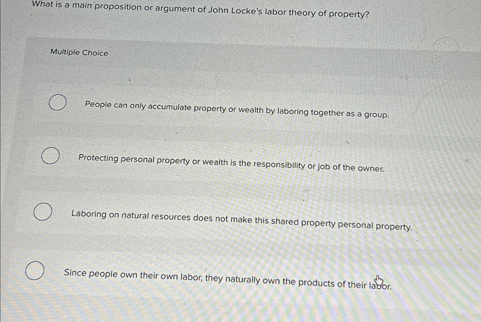 Solved What is a main proposition or argument of John | Chegg.com