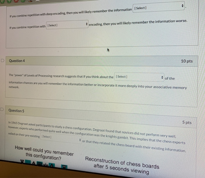 If you combine repetition with deep encoding, then | Chegg.com