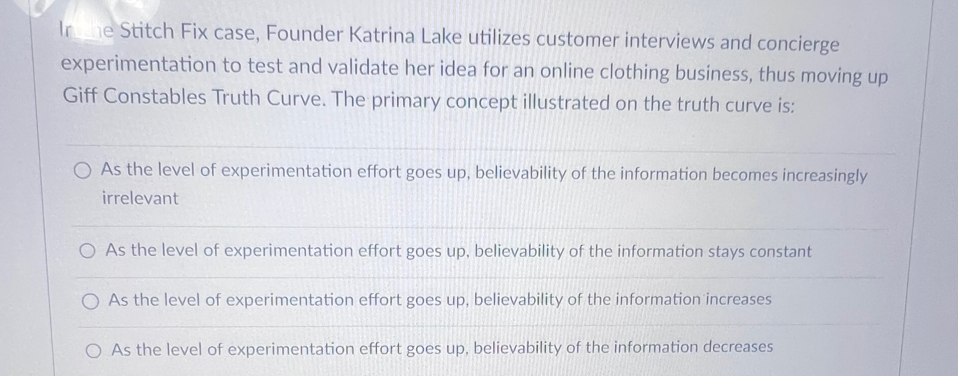 Solved In le Stitch Fix case, Founder Katrina Lake utilizes | Chegg.com