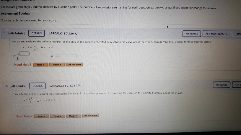 Solved For this assignment, you submit answers by question | Chegg.com