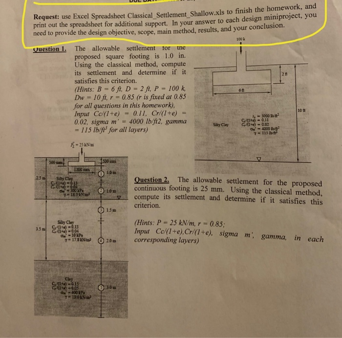 Request: use Excel Spreadsheet | Chegg.com